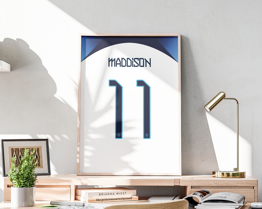 Printable James Maddison Jersey Print, England Football Player, Sport ...