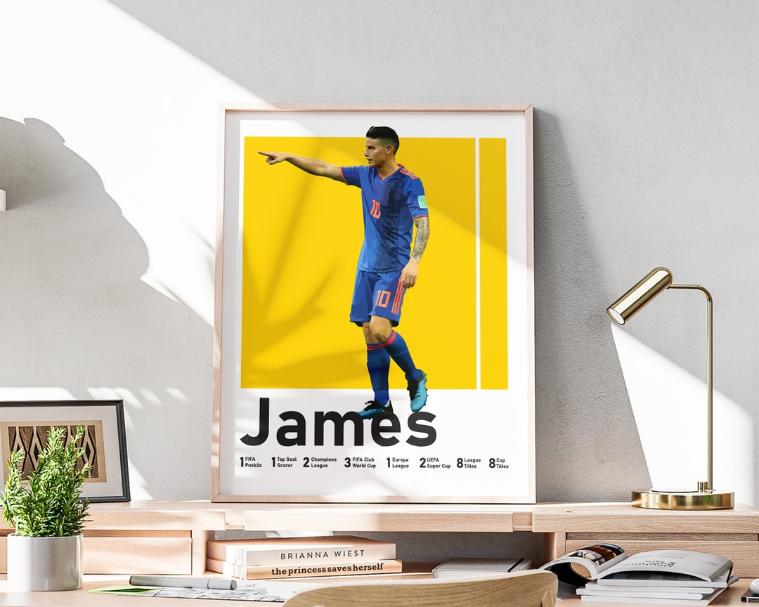 Printable James Rodriguez Poster, Colombian Soccer Star, James Wall Art ...
