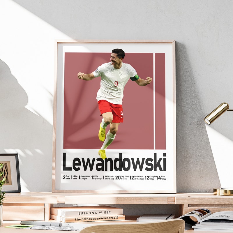 Lewandowski Poster Poland - Etsy