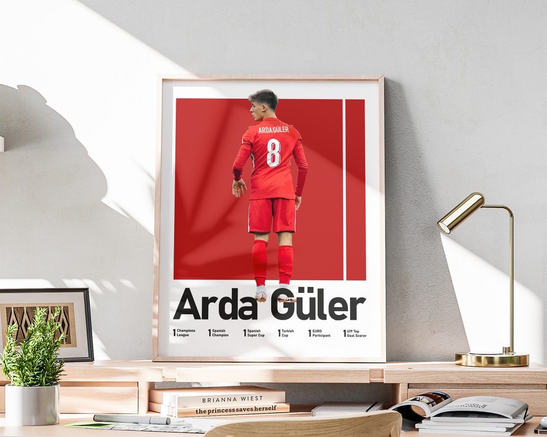 Arda Güler Poster, Printable Football Art, Young Turkish Athlete, Teen ...