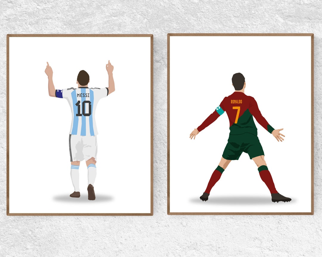 Printable Ronaldo Messi National Team Print Bundle - Etsy