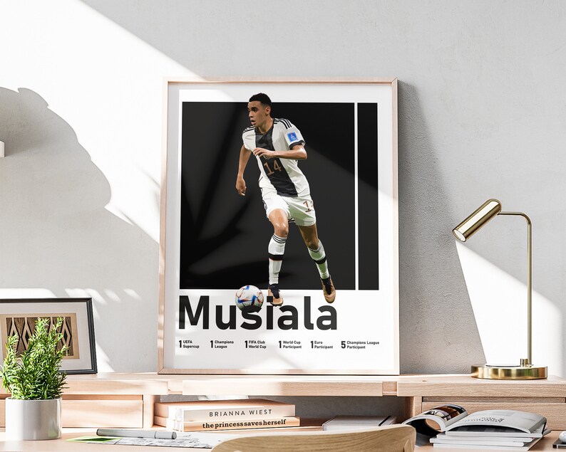 Jamal Musiala Poster, German Soccer Star Art (printable) - Etsy