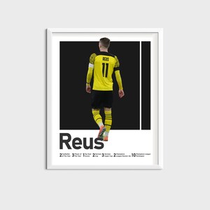 German Soccer Legend, Printable Marco Reus Poster, Gift for Football ...