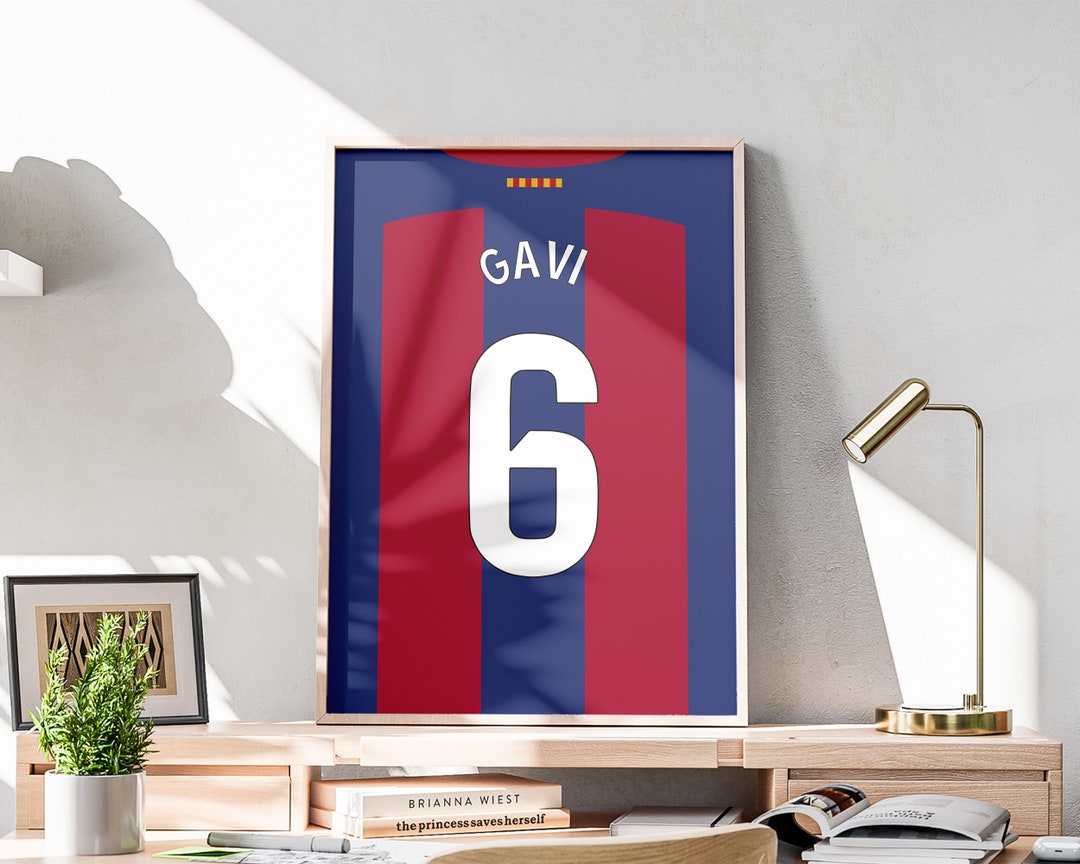 Printable Gavi Jersey, 2023 2024 Season, Spanish Young Talent, Gavi ...