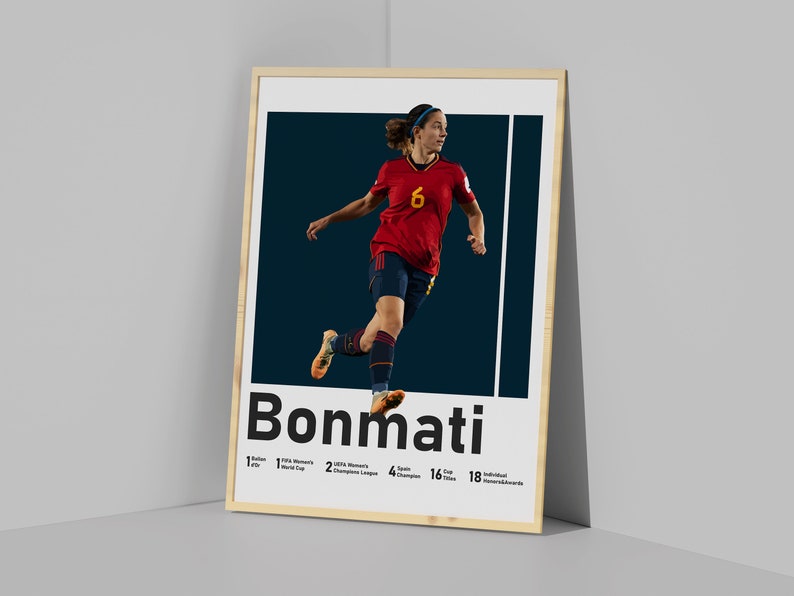 Printable Aitana Bonmati Poster, Women's Football Wall Art, Bonmati ...