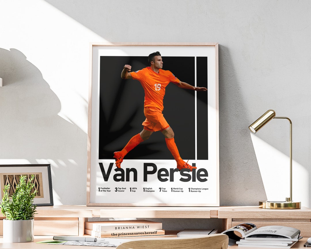 Printable Robin Van Persie Poster, Dutch Striker, Football Print, Van ...