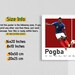 Printable Paul Pogba Poster, French Midfielder, Pogba Wall Art, Soccer ...