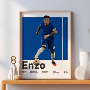 Printable Enzo Fernandez Poster, Argentine Midfileder, Boys Room ...