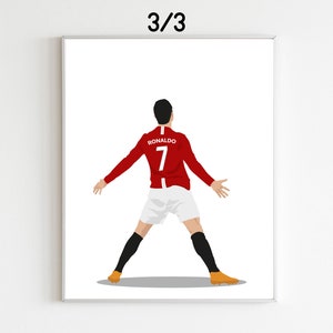 Printable Cristiano Ronaldo Legendary Poster Bundle, Set of 3 Prints - Etsy