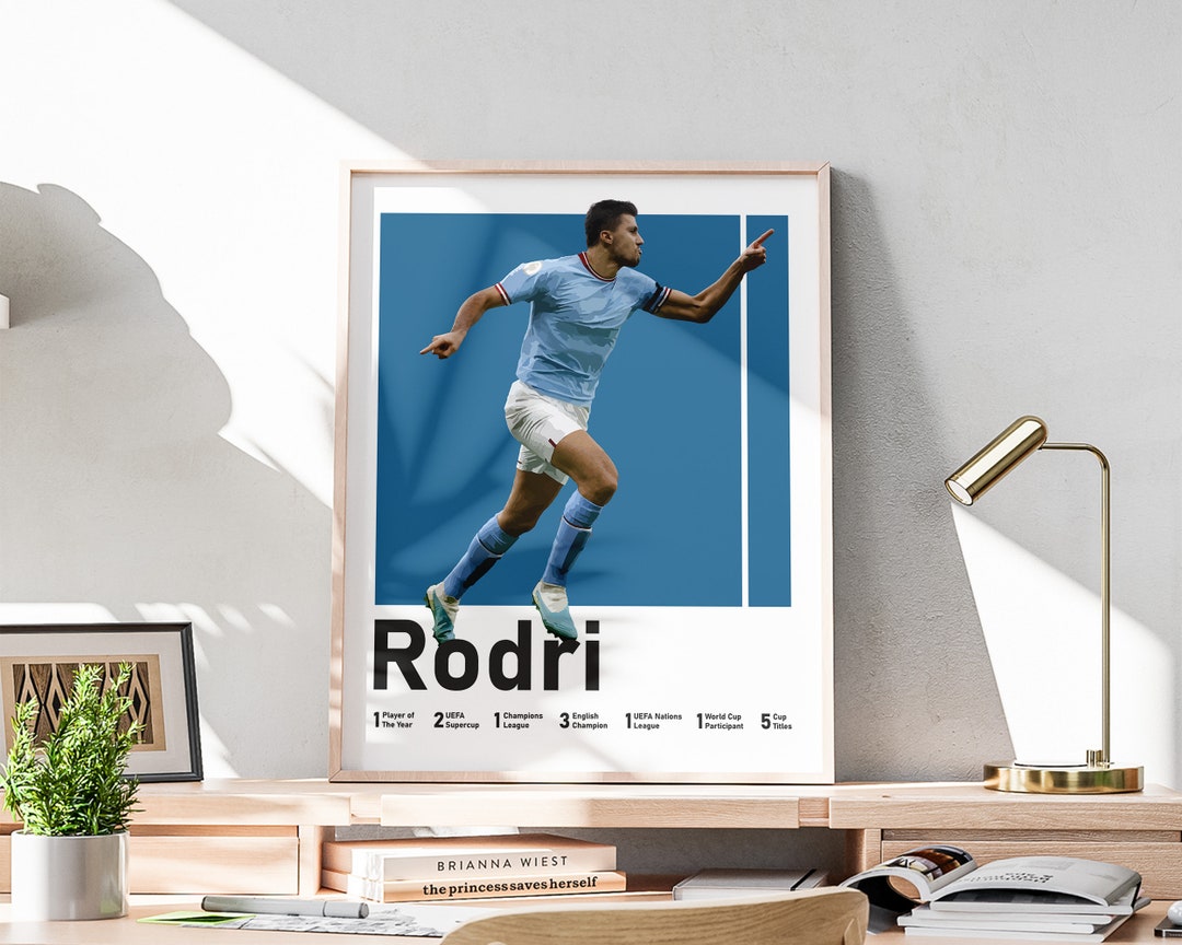 Printable Rodri Poster, Spanish Midfielder, Rodri Wall Art, Soccer Art ...
