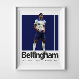 Printable Jude Bellingham Poster, English Midfielder, Bellingham Wall ...