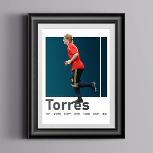 Printable Fernando Torres Poster, Spanish Forward, Torres Lovers Gift ...