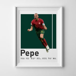 Printable Pepe Poster, Portugal Soccer Print, Man Cave Decoration ...