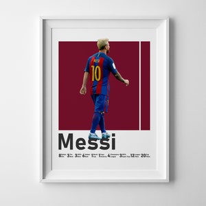 Printable Soccer Stars Poster Bundle, Messi Ronaldo Mbappe, Neymar Wall ...