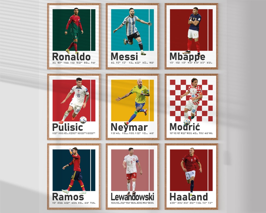 9 Soccer Players Posters Bundle Printable Football Prints - Etsy Australia