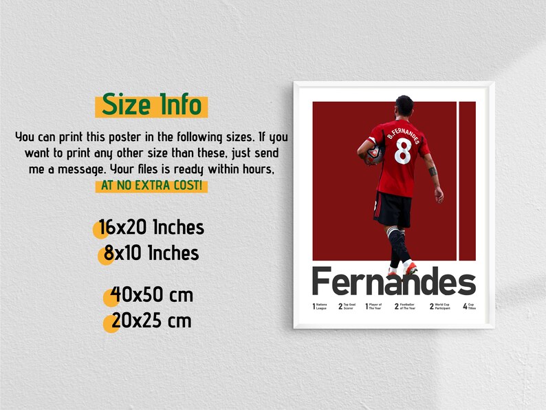 Printable Bruno Fernandes Poster, Soccer Print, Portuguese Midfielder ...