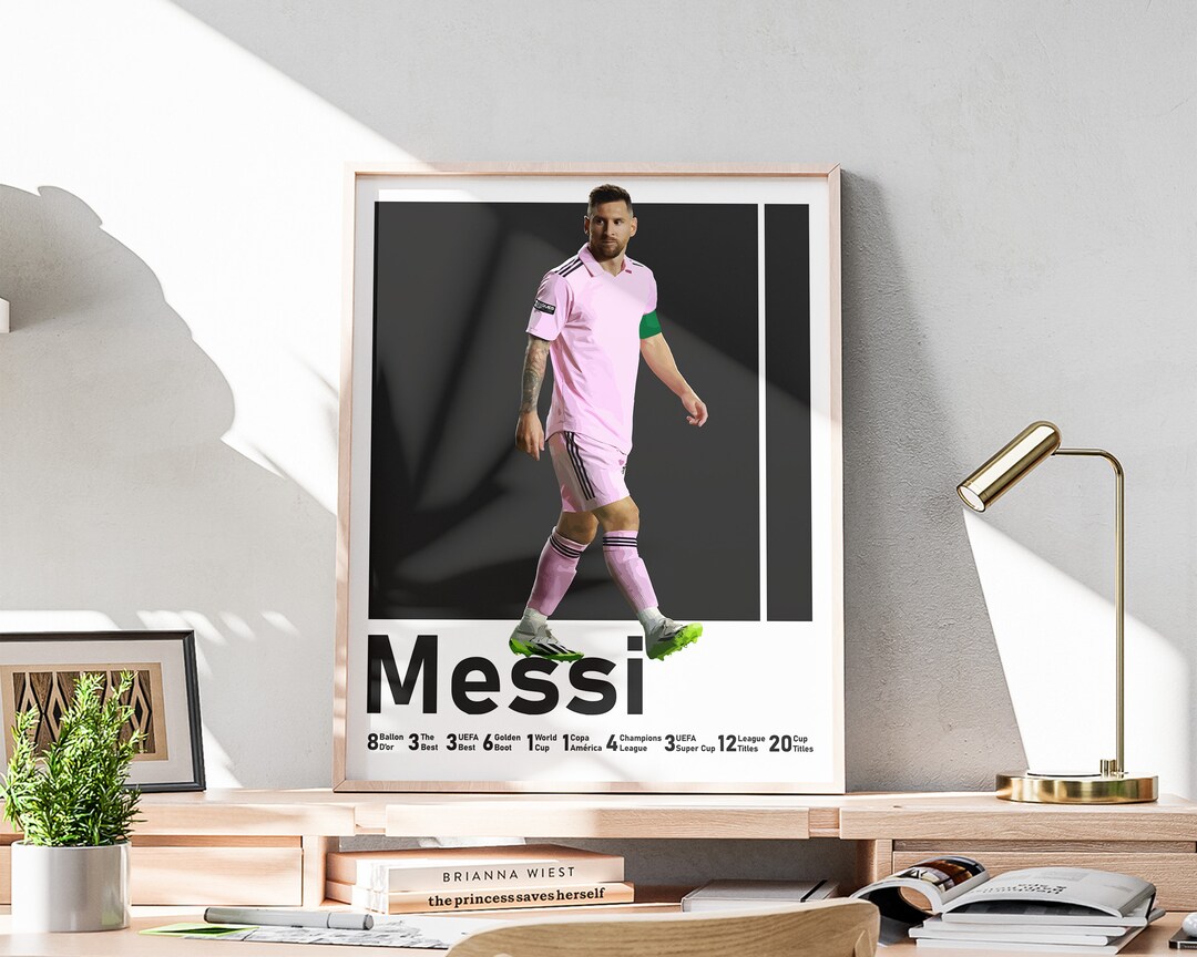 Argentina Football Legend, Printable Lionel Messi Poster, Soccer Wall ...