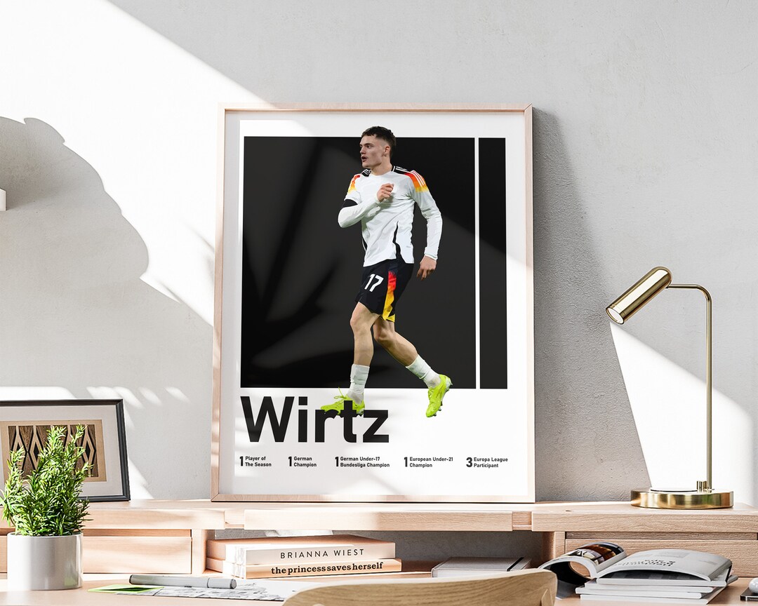 Printable Germany Soccer Art, Florian Wirtz Poster, Gift Idea for Teens ...
