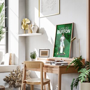 Printable Football Illustration, Gianluigi Buffon Poster, Italian ...