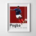 Printable Paul Pogba Poster, French Midfielder, Pogba Wall Art, Soccer ...