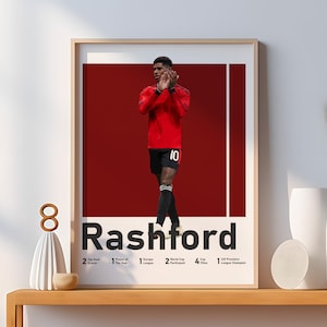 Printable Marcus Rashford Poster, Boys Room Decorations, English ...