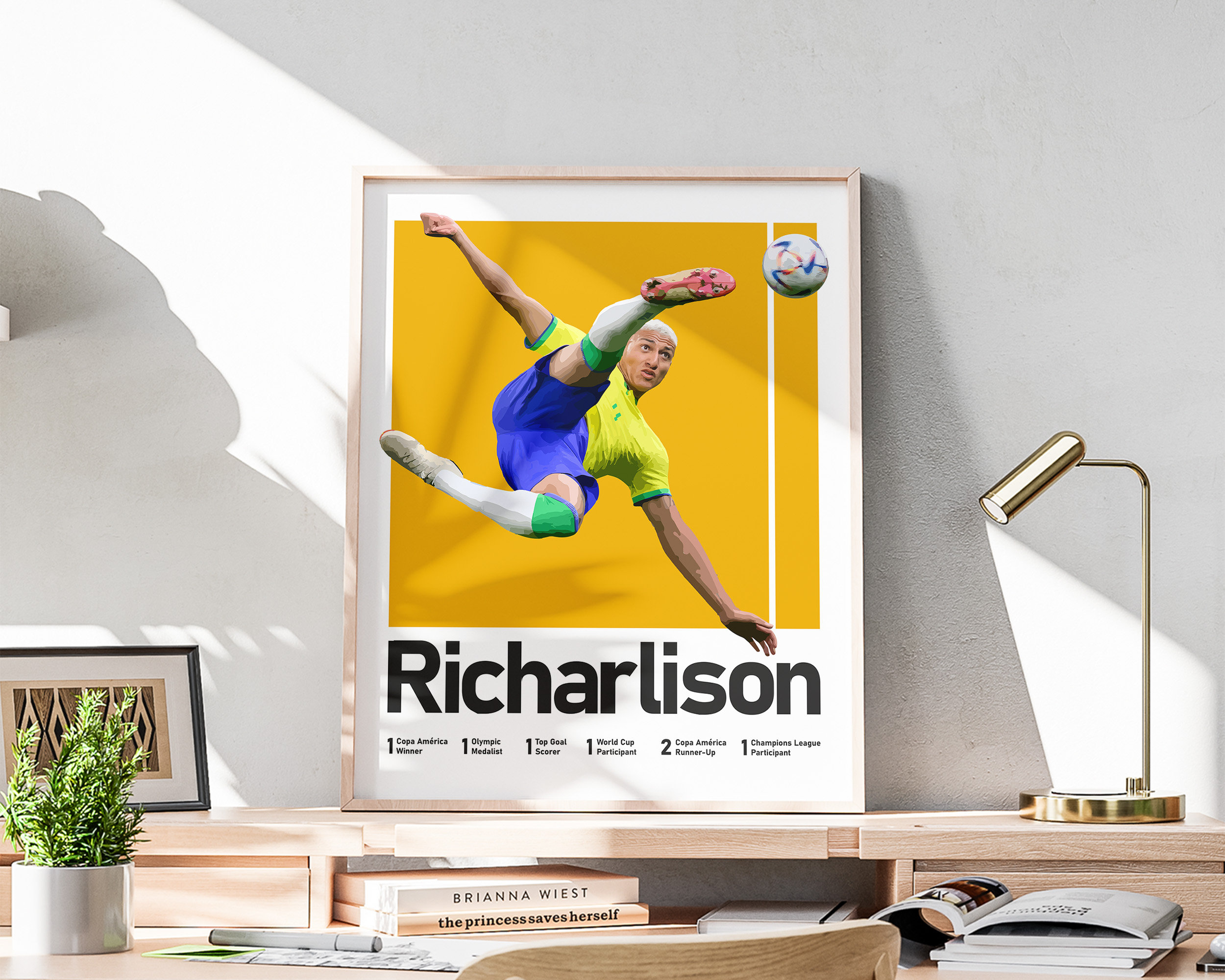Printable Richarlison Poster, Brazilian Striker, Soccer Print ...
