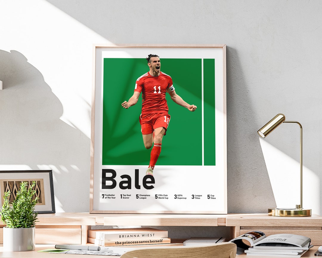 Printable Gareth Bale Poster, Welsh Soccer Star, Bale Wall Art ...
