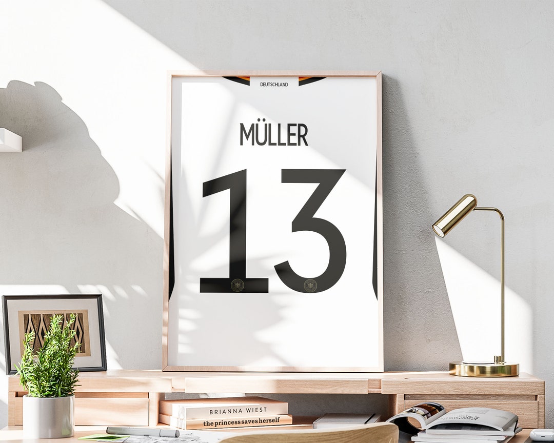 Printable Thomas Müller Jersey Wall Art, Germany Soccer Poster ...