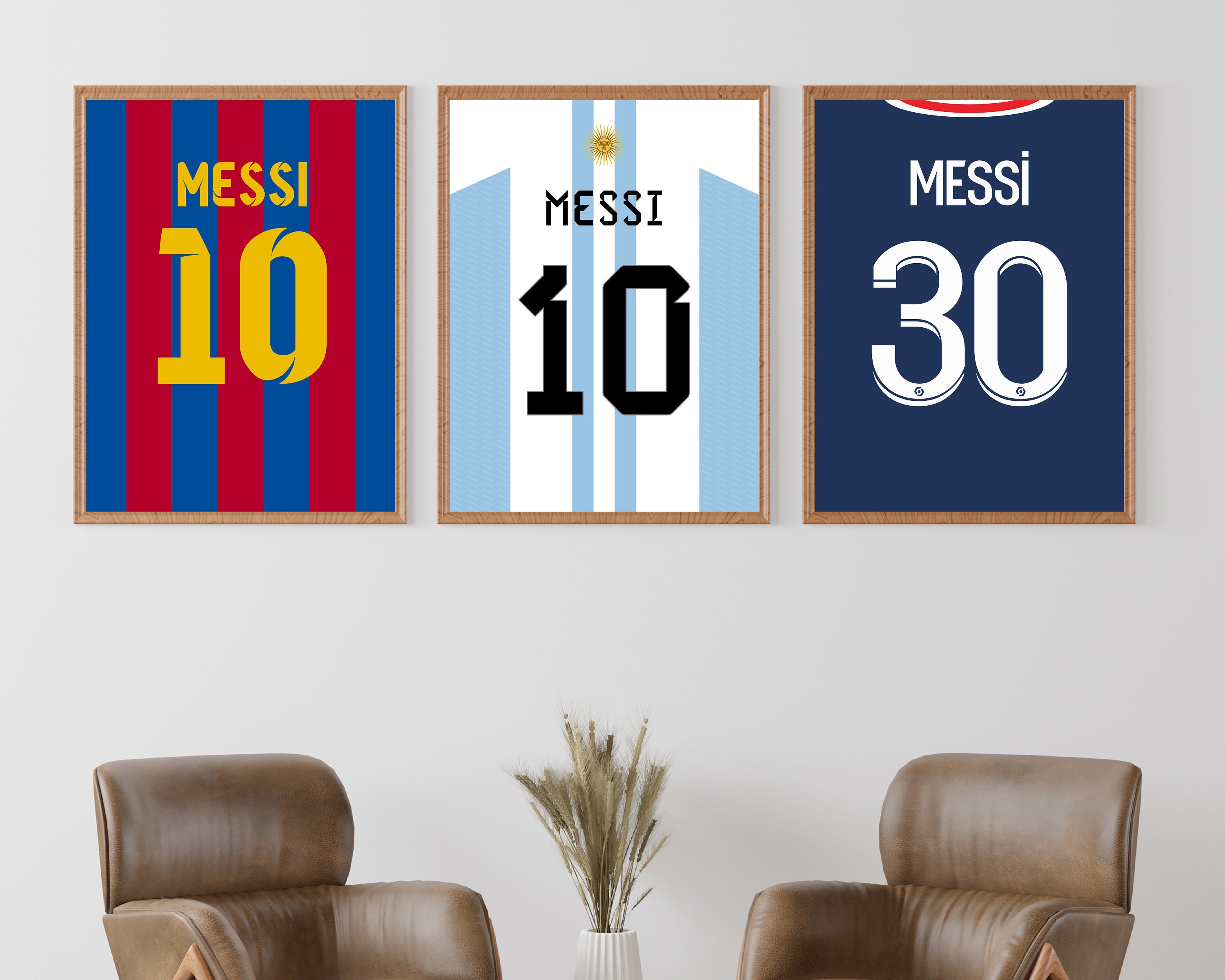 Printable Lionel Messi Jersey Posters Bundle Set of 3 Prints - Etsy ...