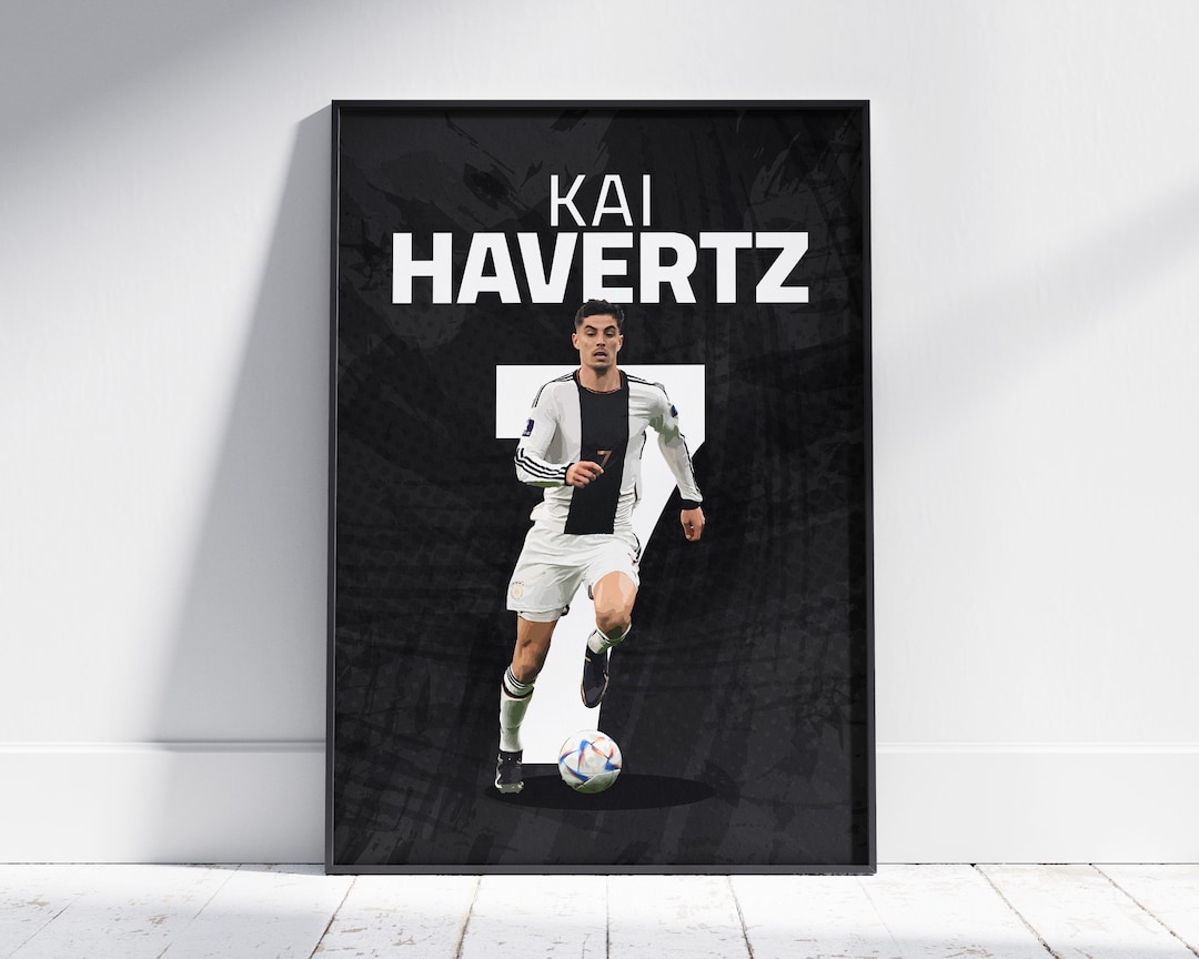 Germany National Midfielder, Kai Havertz Poster, Printable Soccer Wall ...