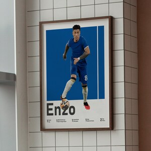 Printable Enzo Fernandez Poster, Argentine Midfileder, Boys Room ...