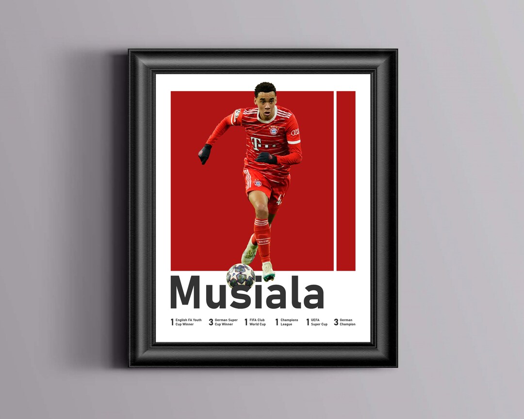 Printable Jamal Musiala Poster Boys Room Wall Decoration - Etsy