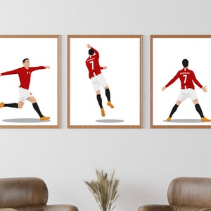 Printable Cristiano Ronaldo Legendary Poster Bundle, Set of 3 Prints - Etsy