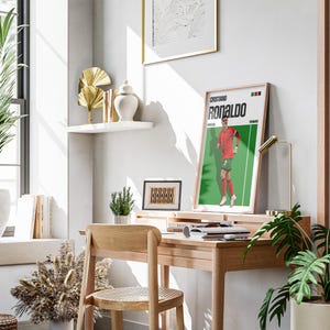 Cristiano Ronaldo Poster, Printable Football Gift to Fans, Portuguese ...