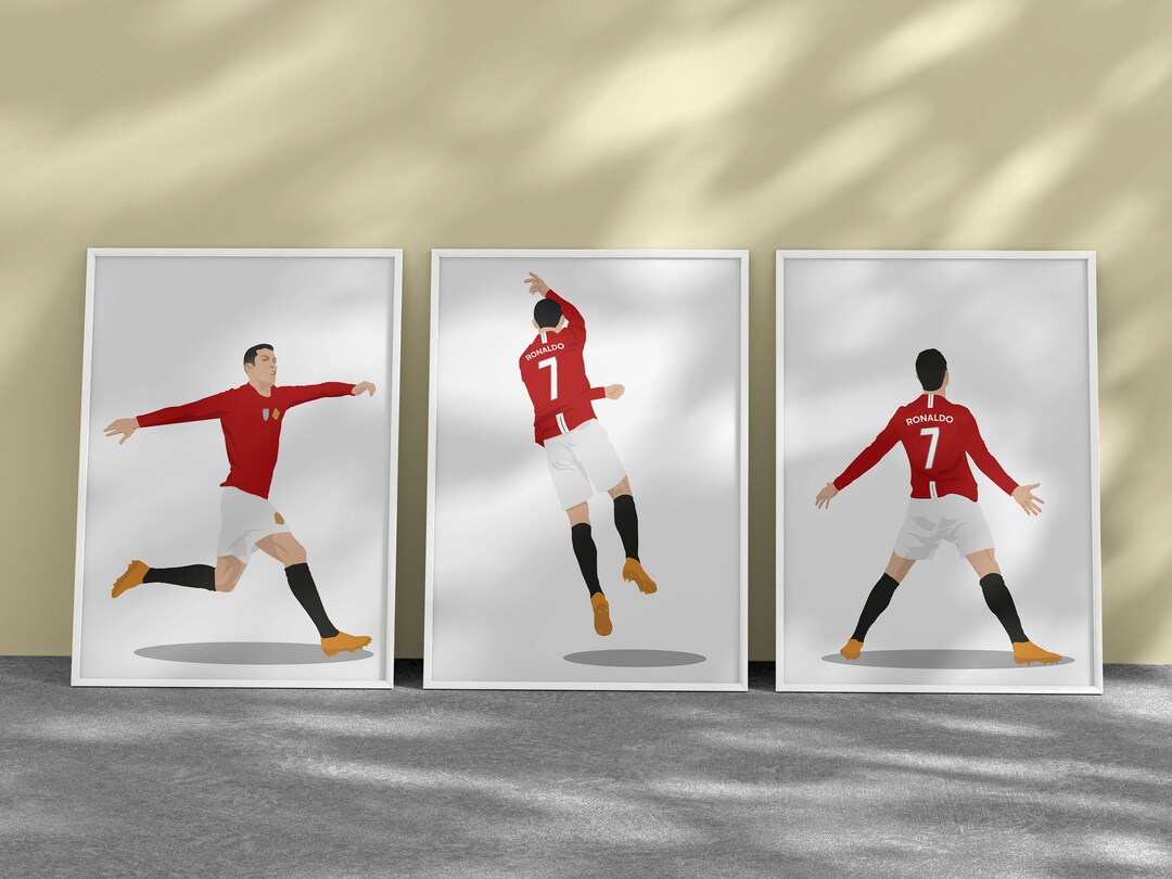 Printable Cristiano Ronaldo Legendary Poster Bundle, Set of 3 Prints - Etsy