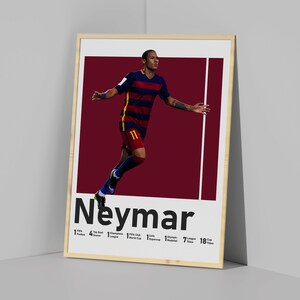 Printable Soccer Stars Poster Bundle, Messi Ronaldo Mbappe, Neymar Wall ...
