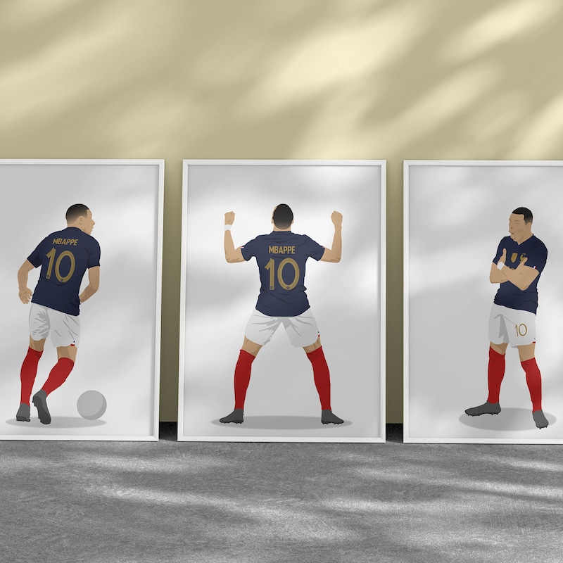 Kylian Mbappe Drawing - Etsy