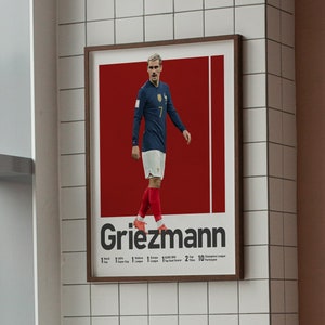 Antoine Griezmann Poster, French Soccer Star Wall Art (printable) - Etsy