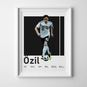 Printable Mesut Özil Poster, German Football Midfielder, Ozil Wall Art ...