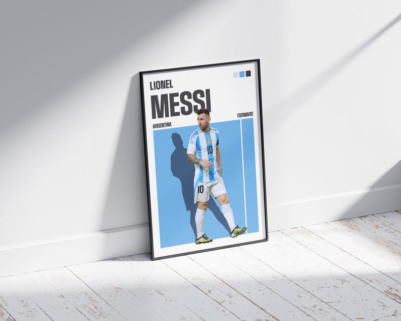 Lionel Messi Poster: Argentine Football Legend (digital Download) - Etsy