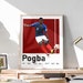 Printable Paul Pogba Poster, French Midfielder, Pogba Wall Art, Soccer ...