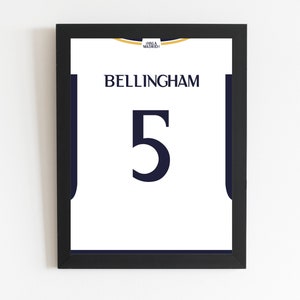 Printable Jude Bellingham Shirt, 2023 2024 Football Term, Soccer Kit ...