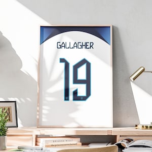 Printable Conor Gallagher Shirt, Football Themed Poster, Soccer Wall ...