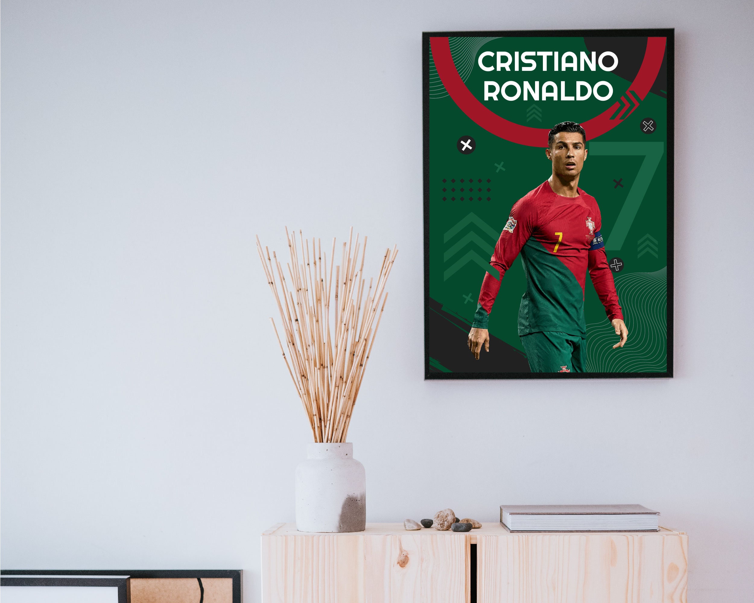 Printable Cristiano Ronaldo Wall Poster Design, High Print Quality - Etsy