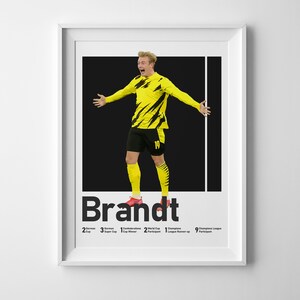 Printable Julian Brandt Poster, Football Decoration, Gift for Teens ...