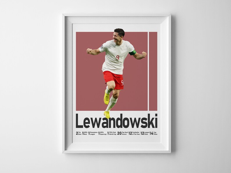 Printable Robert Lewandowski Poster, Polish Soccer Star, Man Cave ...