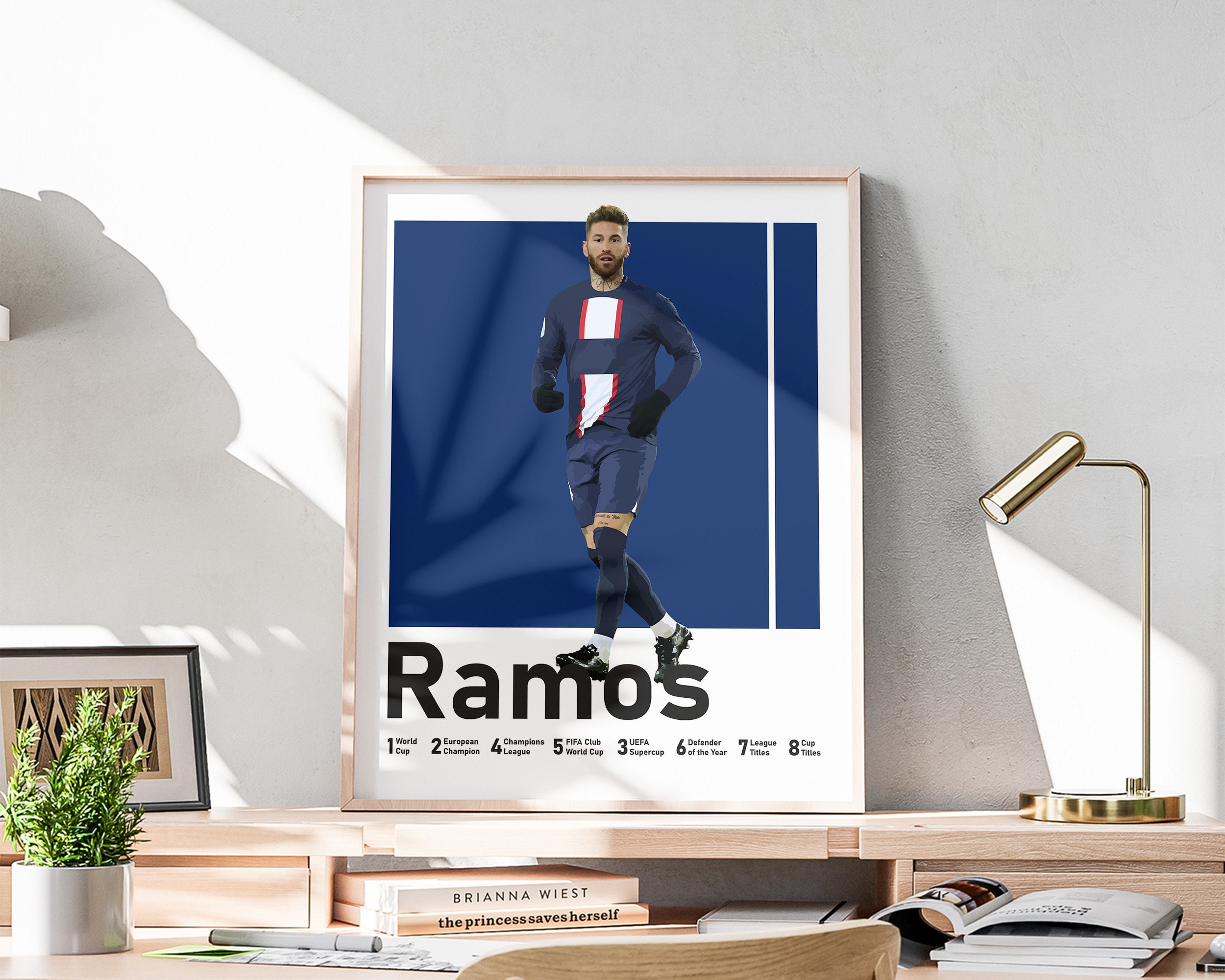 Printable Sergio Ramos Poster Soccer Wall Art Spanish - Etsy