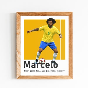 Printable Marcelo Poster, Man Cave Decorations, Brazilian Soccer ...