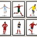 Printable Football Stars Posters Bundle Ronaldo Messi Neymar - Etsy