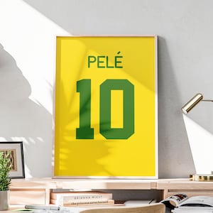 Printable Soccer Goats Posters Bundle, Best Football Players Set, Pele ...